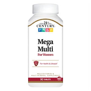 21st Century Mega Multi for Women, Multivitamin & Multimineral ...